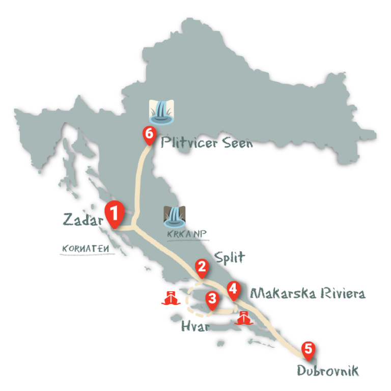 Kroatien Rundreise 14 Tage