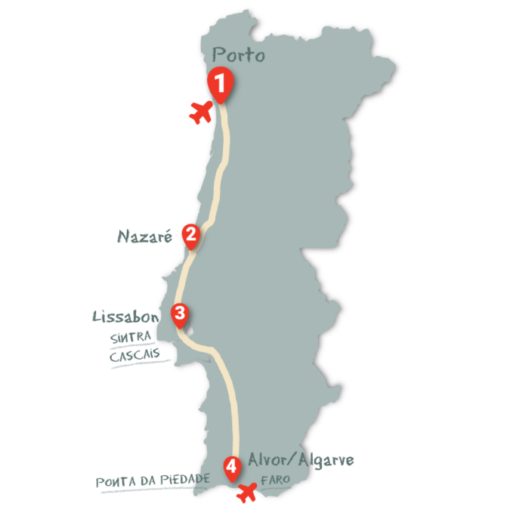 Portugal Rundreise 10 Tage: Perfekte Route mit dem Auto!