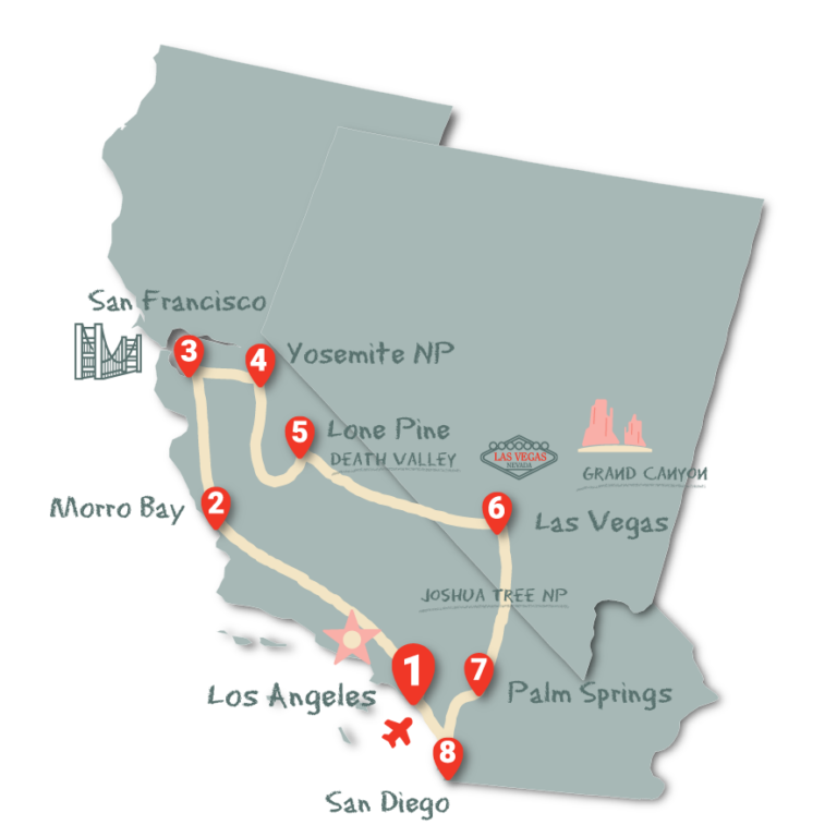 Kalifornien Rundreise 3 Wochen: Die perfekte Route!