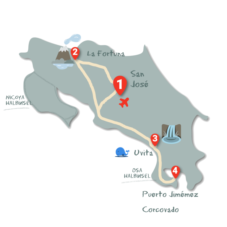 Costa Rica Reise: 4 geniale Reiserouten für deinen Roadtrip! | Blog